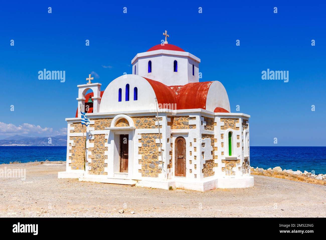 Crete chapel church Greece Mediterranean Sea travel travelling Stock ...