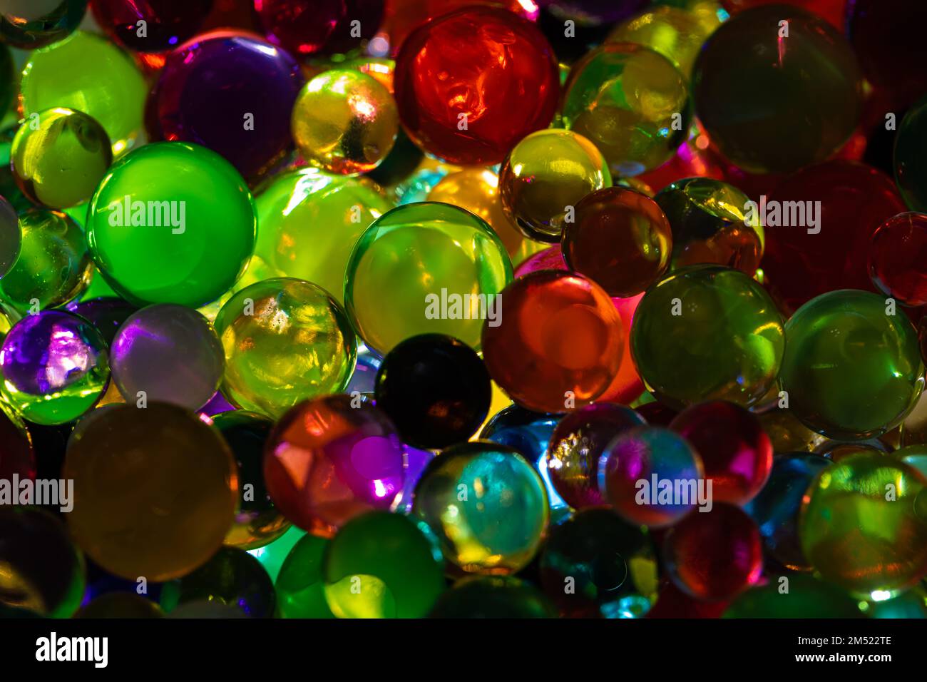 Colorful hydrogel balls as textured background for design purpose Stock ...