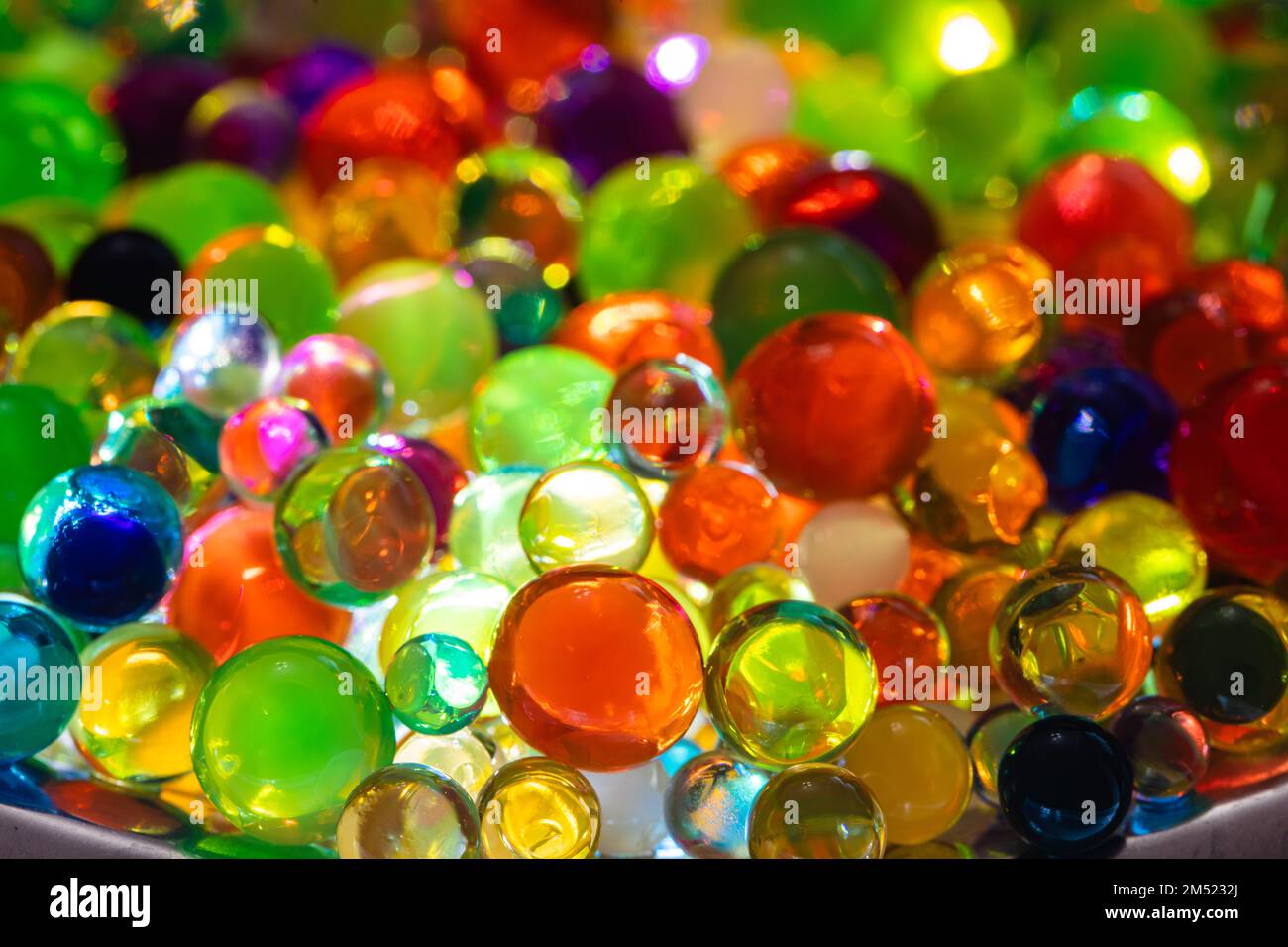 Colorful hydrogel balls as textured background for design purpose Stock ...