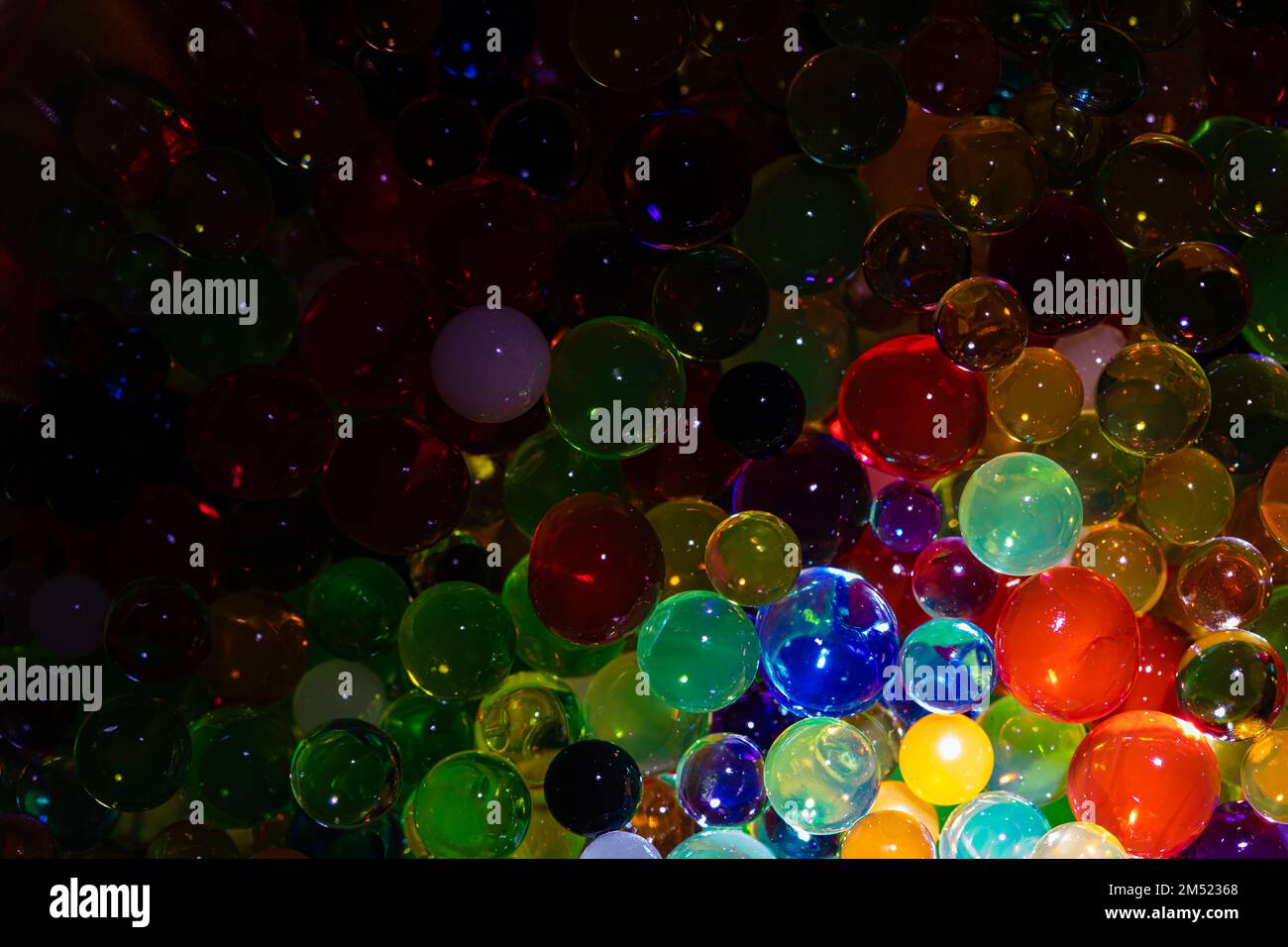 Colorful hydrogel balls as textured background for design purpose Stock ...
