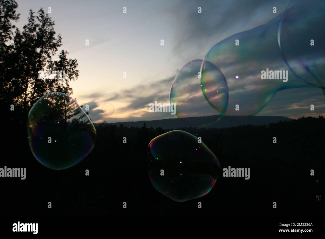 Giant Bubbles in Mountains Stock Photo - Alamy