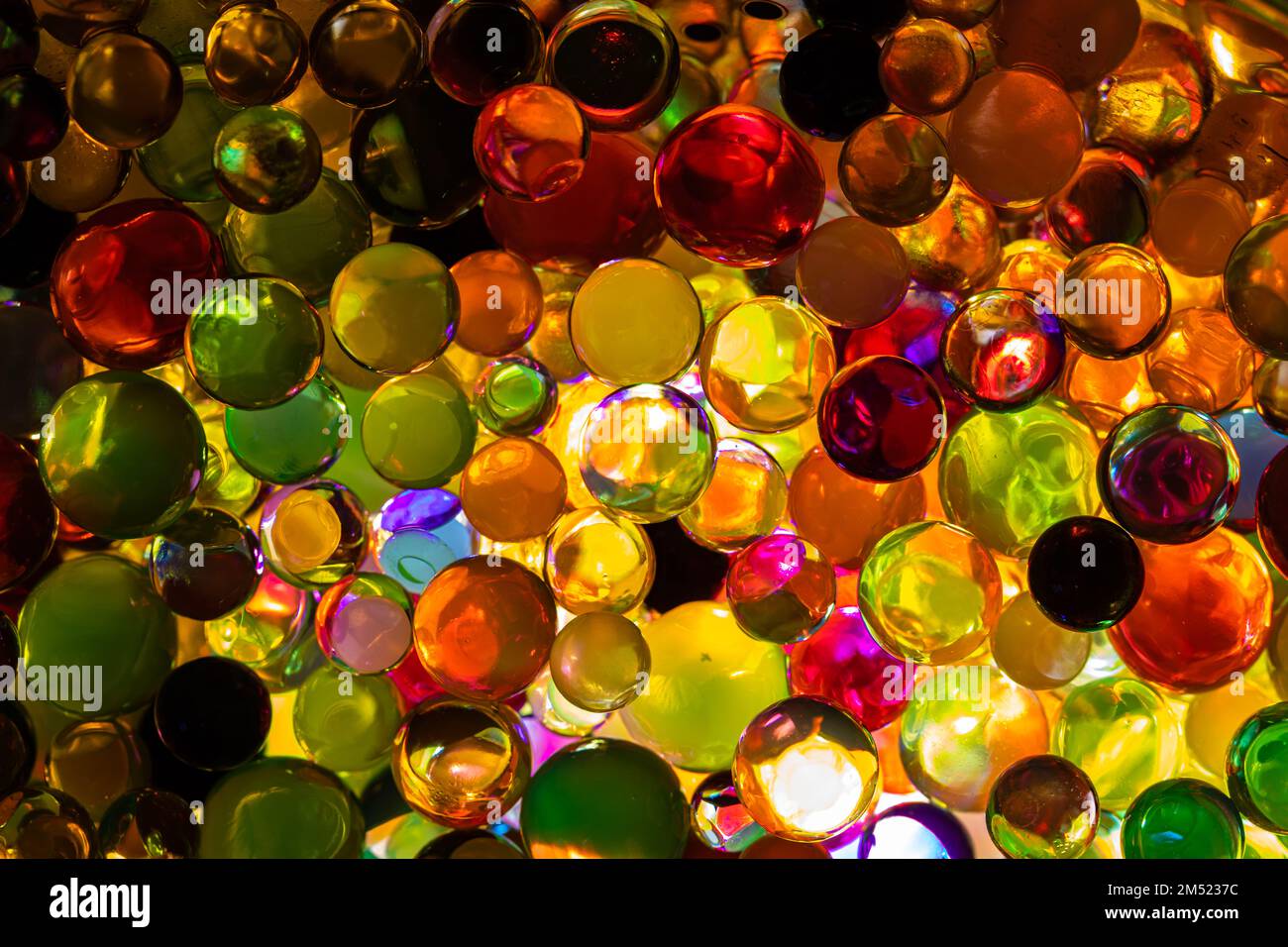 Colorful hydrogel balls as textured background for design purpose Stock ...