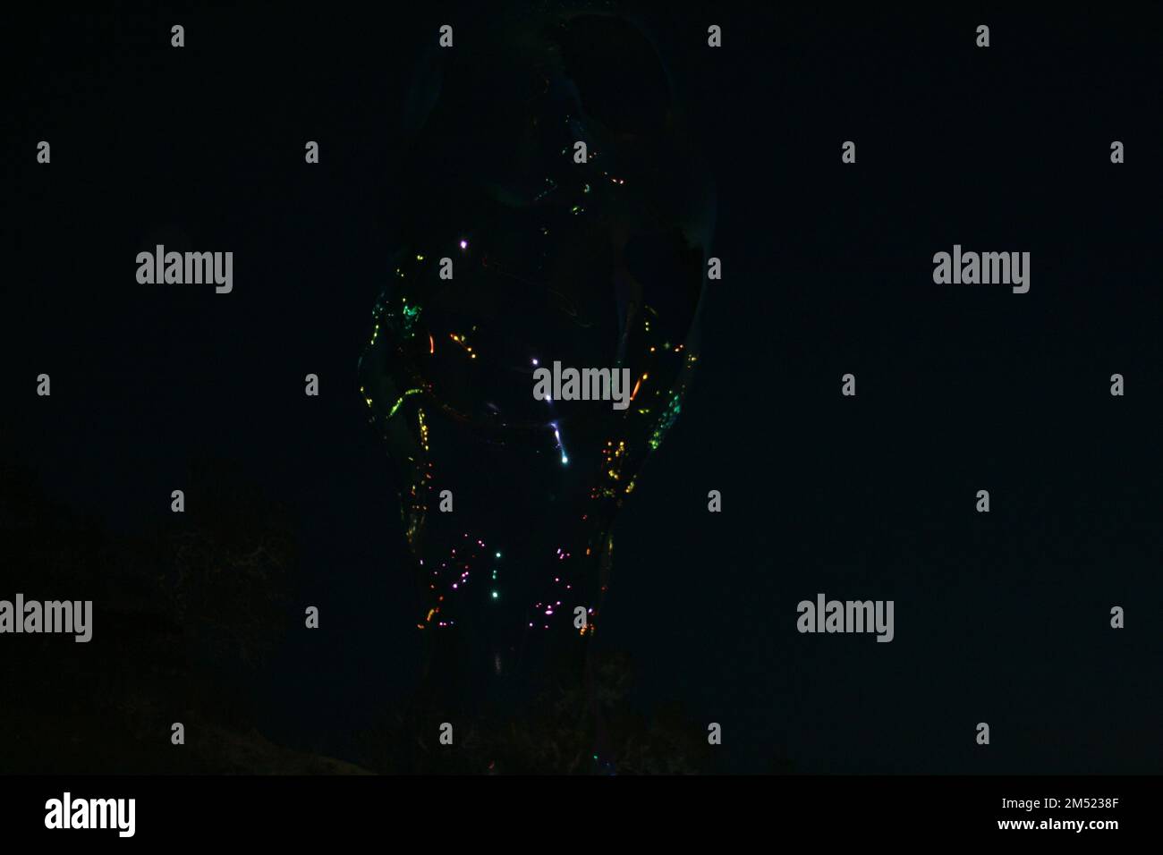 Nighttime Giant Bubbles Stock Photo - Alamy