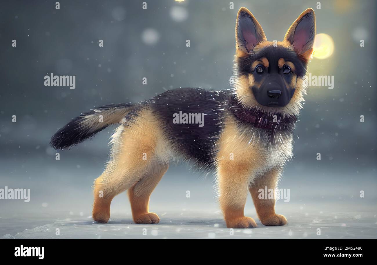 Cute Baby German Shepherds