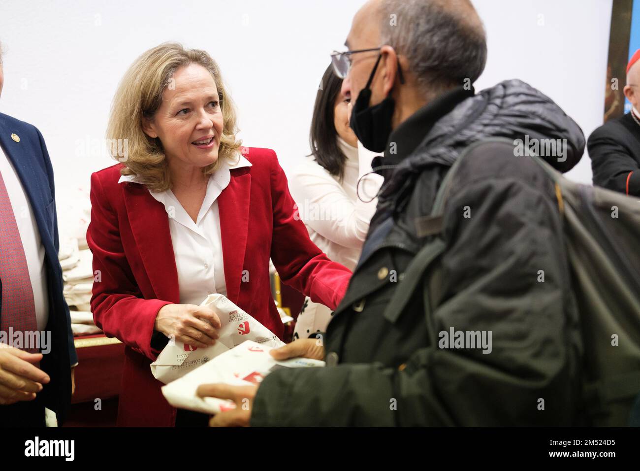 Madrid, Spain. 24th Dec, 2022. First Vice President, Nadia Calviño seen ...