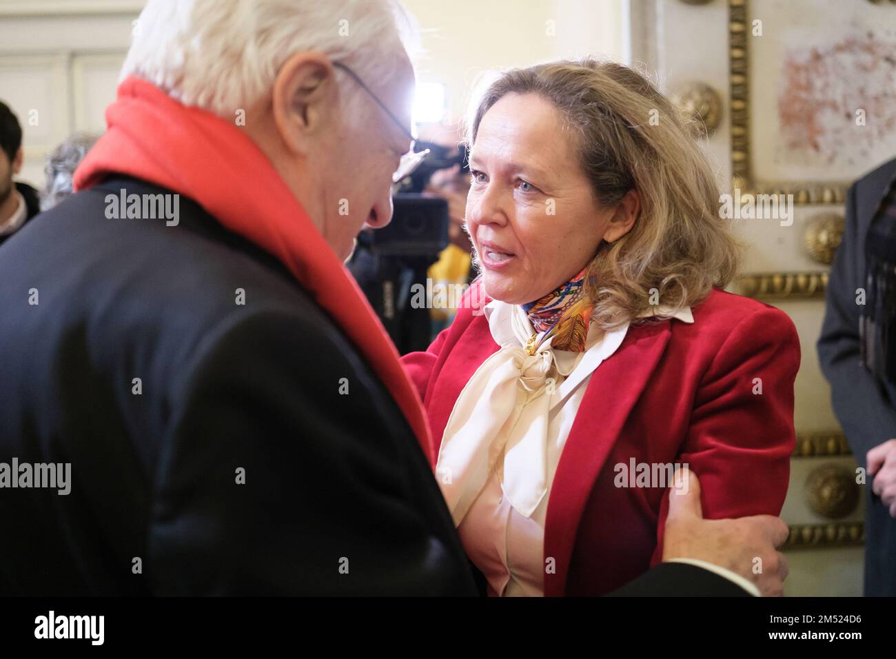 Madrid, Spain. 24th Dec, 2022. First Vice President, Nadia Calviño seen ...
