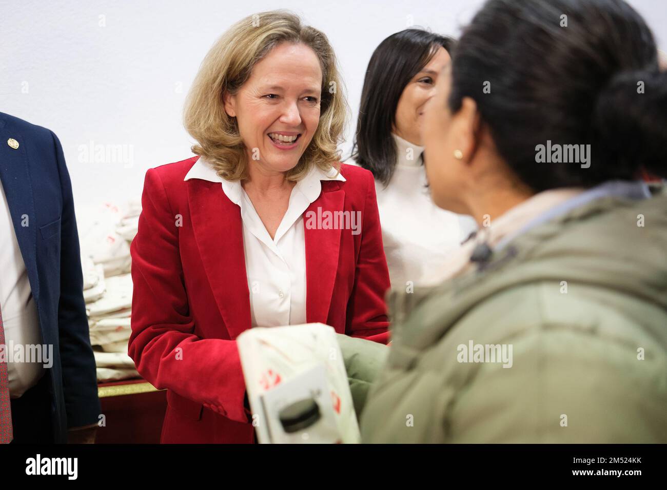 Madrid, Spain. 24th Dec, 2022. First Vice President, Nadia Calviño seen ...