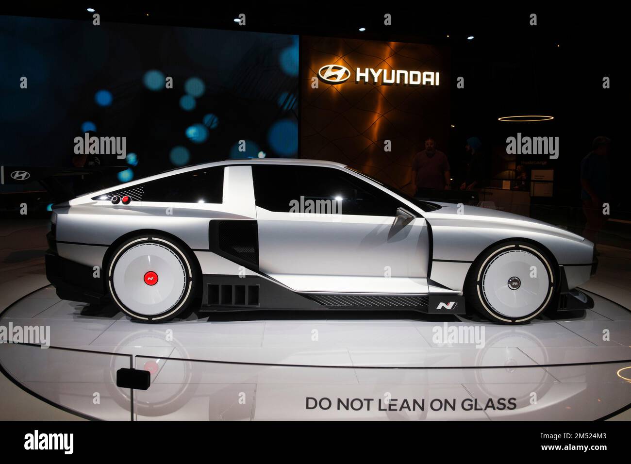 Hyundai N Vision 74 concept car. Hydrogen-powered car. 2022 Los Angeles ...