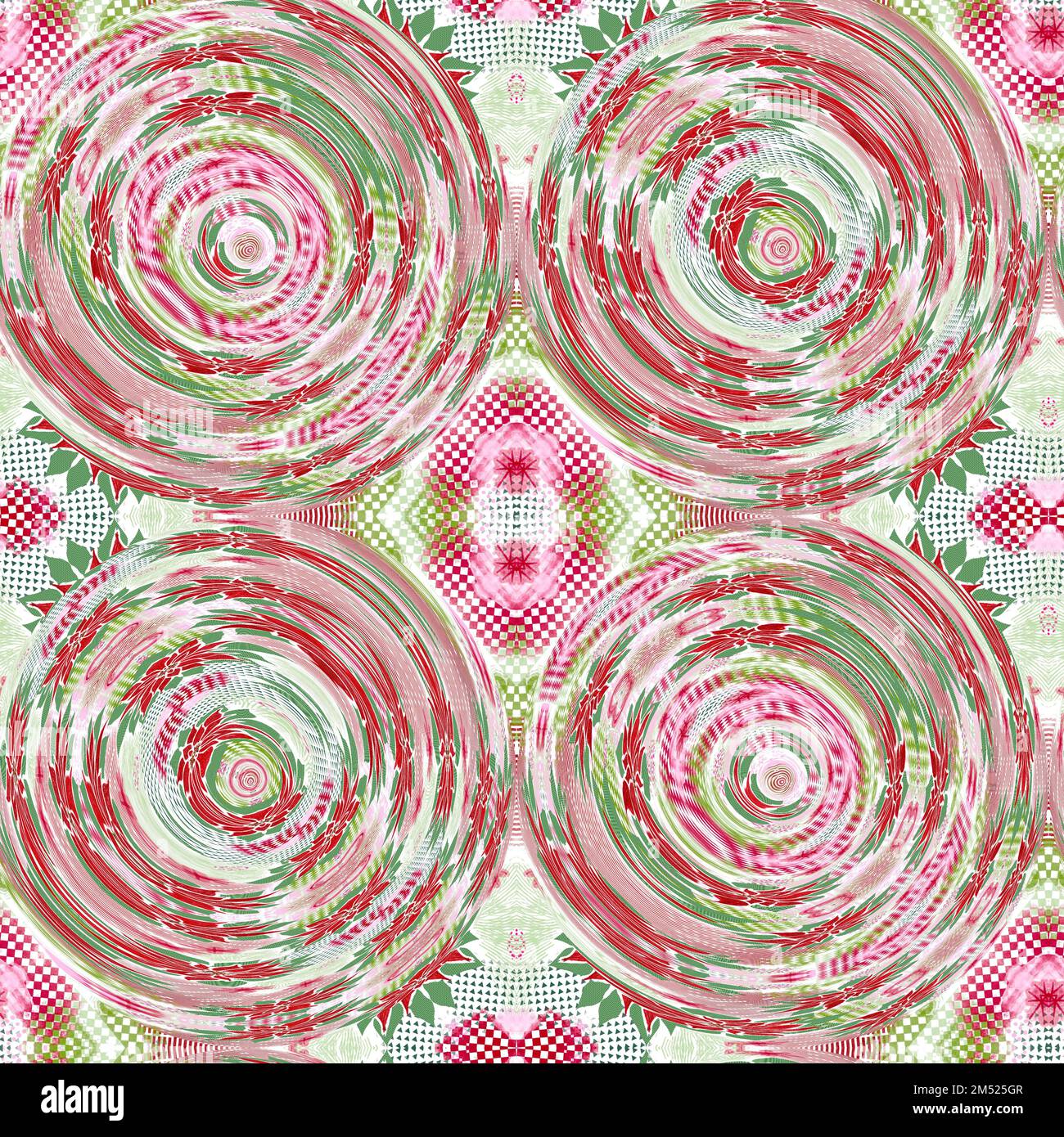 Christmas round gift wrap pattern. Contemporary holiday quilt with ...