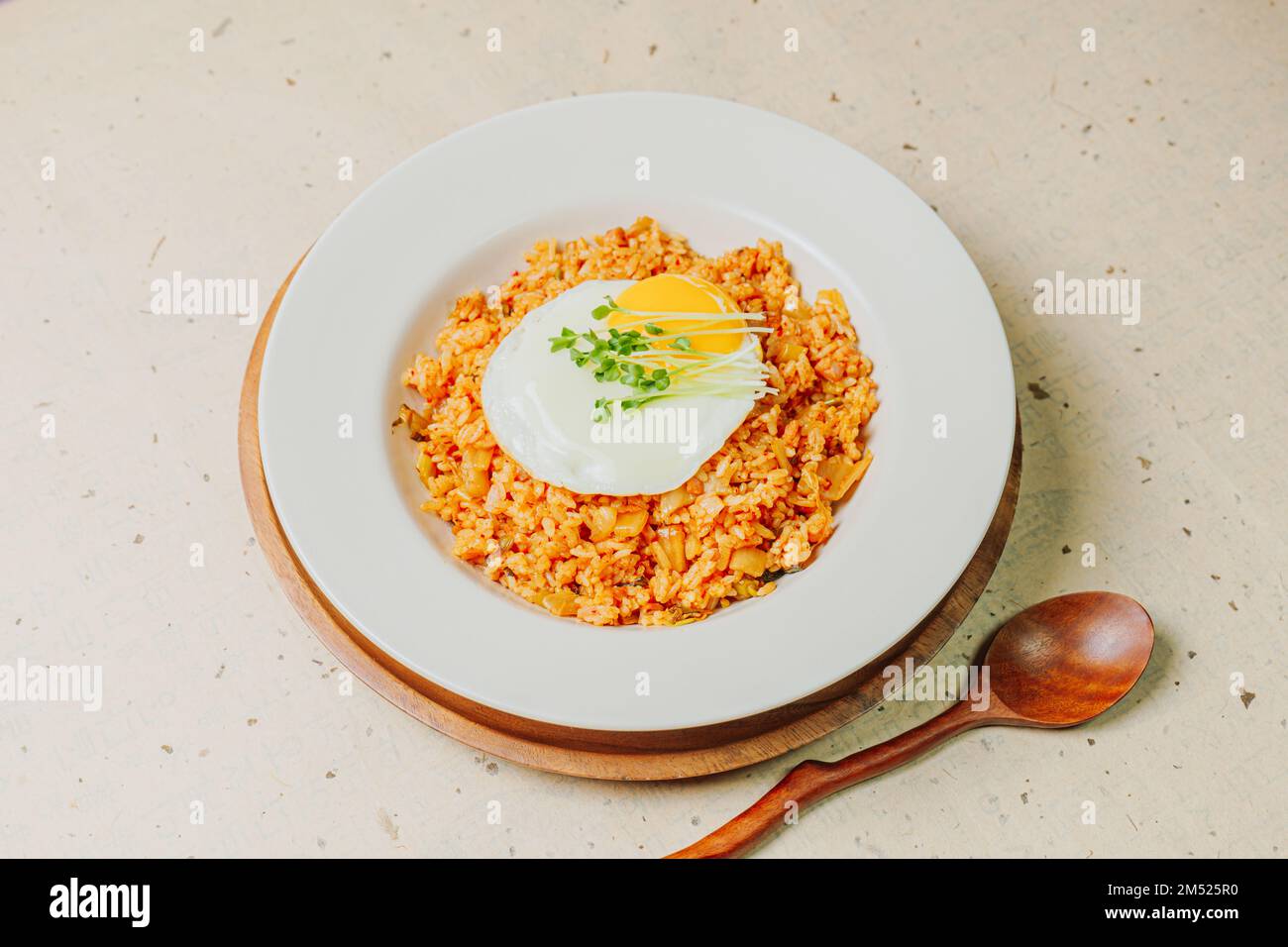 Kimchibokkeumbap, Korean Kimchi Fried Rice : Rice fried with finely ...
