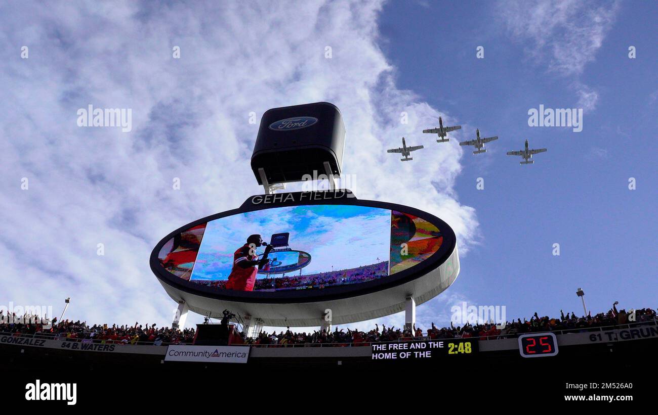 Kansas City, United States. 24th Dec, 2022. A10 Warthog flyover at ...
