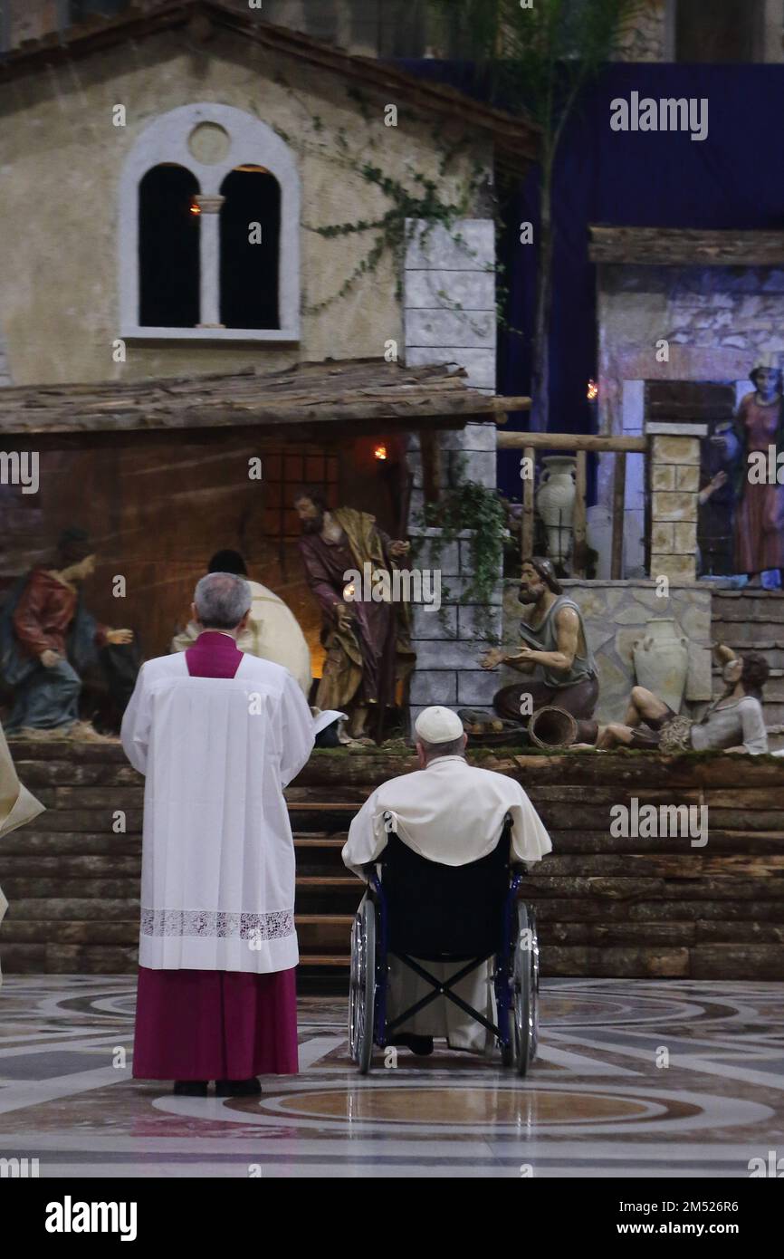 December 24, 2022 - POPE FRANCIS presides Christamans Eve Mass In St ...
