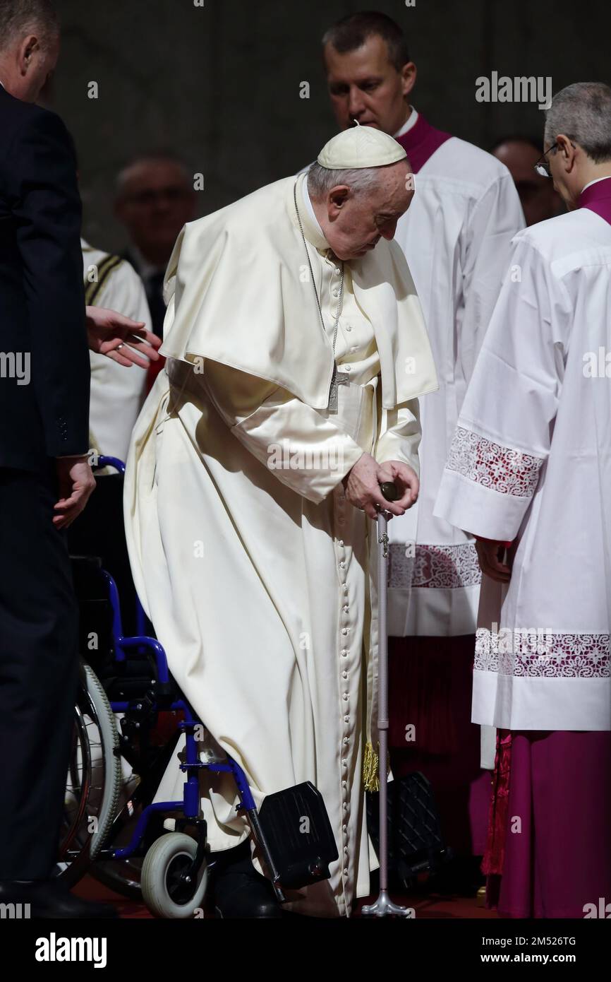 December 24, 2022 - POPE FRANCIS presides Christamans Eve Mass In St ...