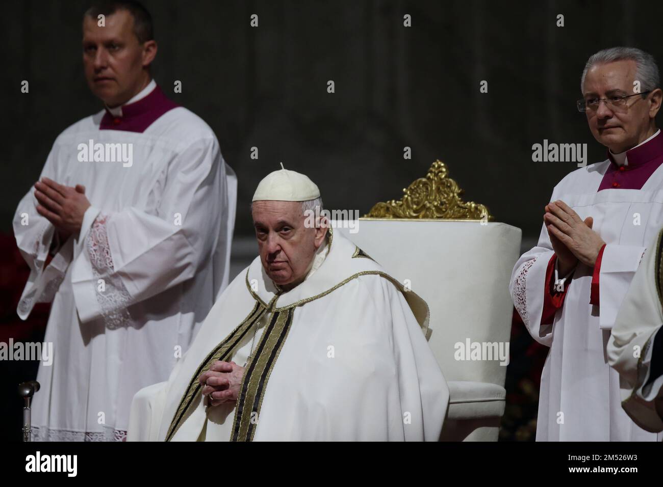 December 24, 2022 - POPE FRANCIS presides Christamans Eve Mass In St ...