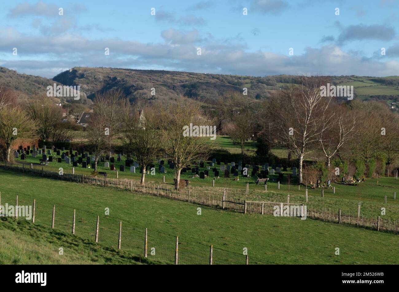 Cheddar Gorge from Cheddar Reservoir, Somerset, England, UK Stock Photo ...