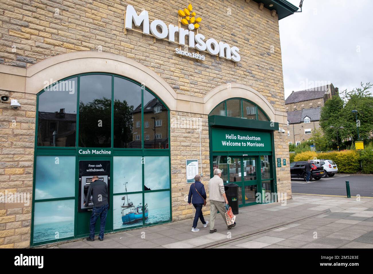 Morrisons supermarket store in Ramsbottom, Greater Manchester,UK Stock ...