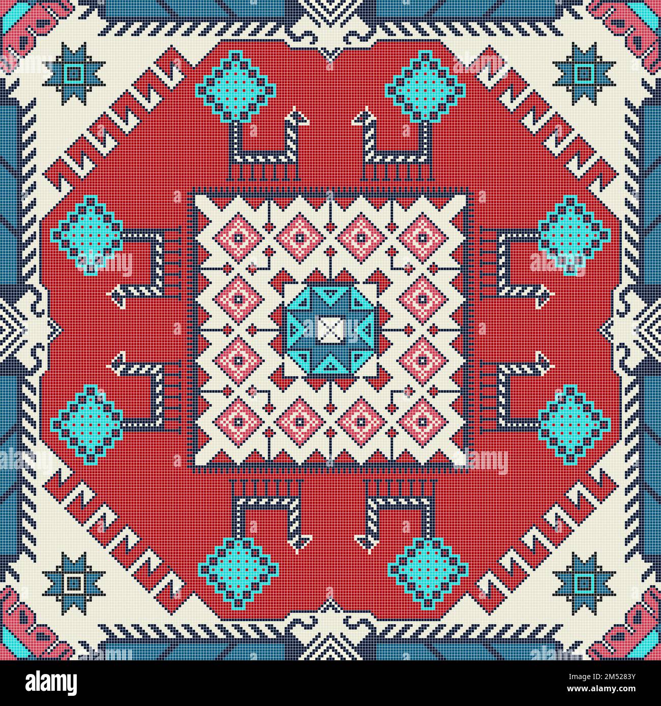 Traditional Kilim vector seamless pattern Stock Vector Image & Art - Alamy