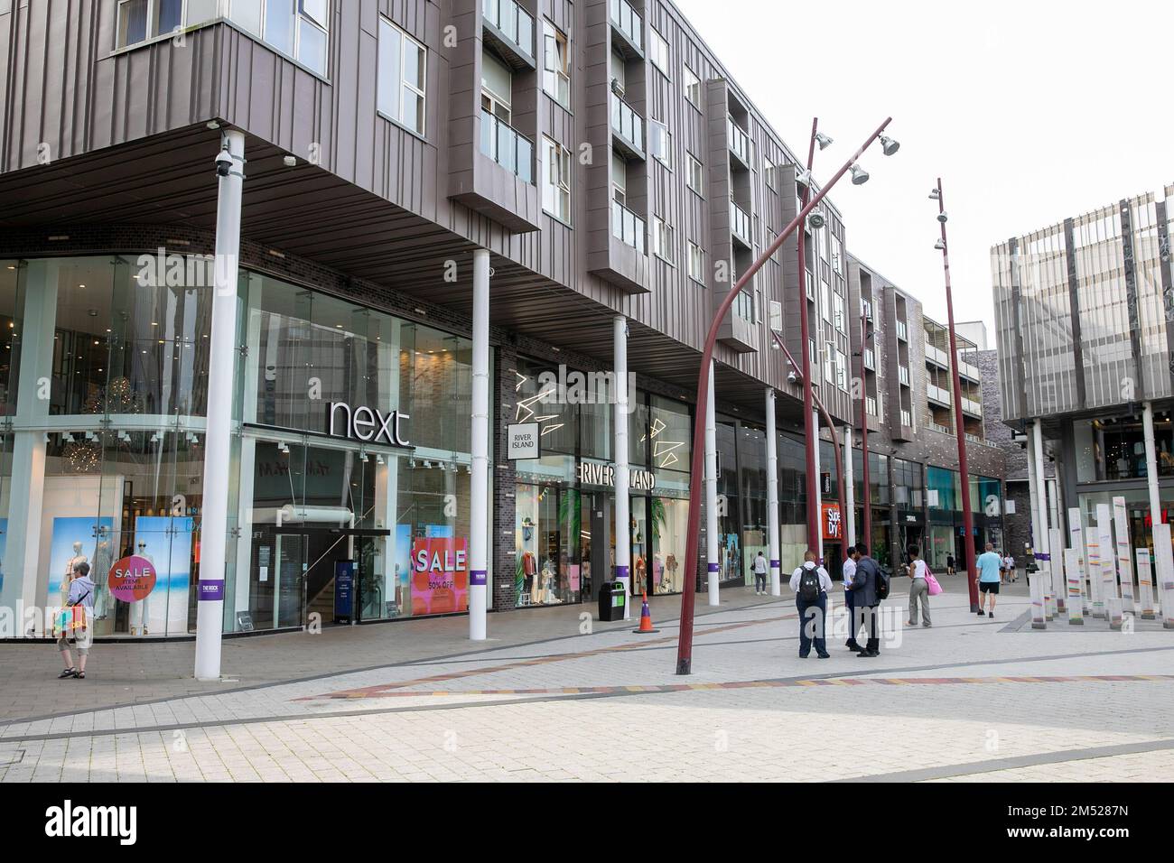 Next and River Island retail stores in Bury town centre,Greater ...