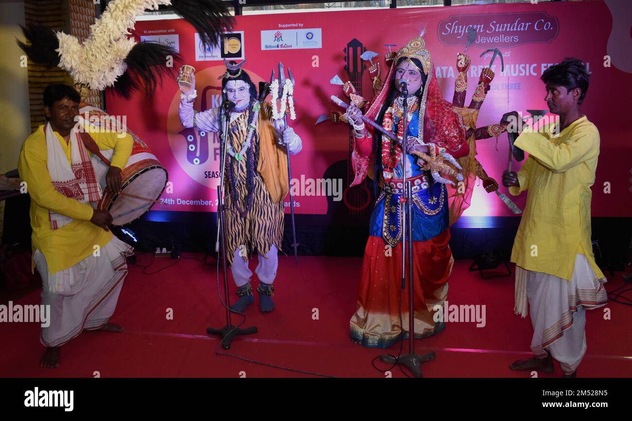 December 24, 2022, Kolkata, West Bengal, India: Kolkata Street Music ...