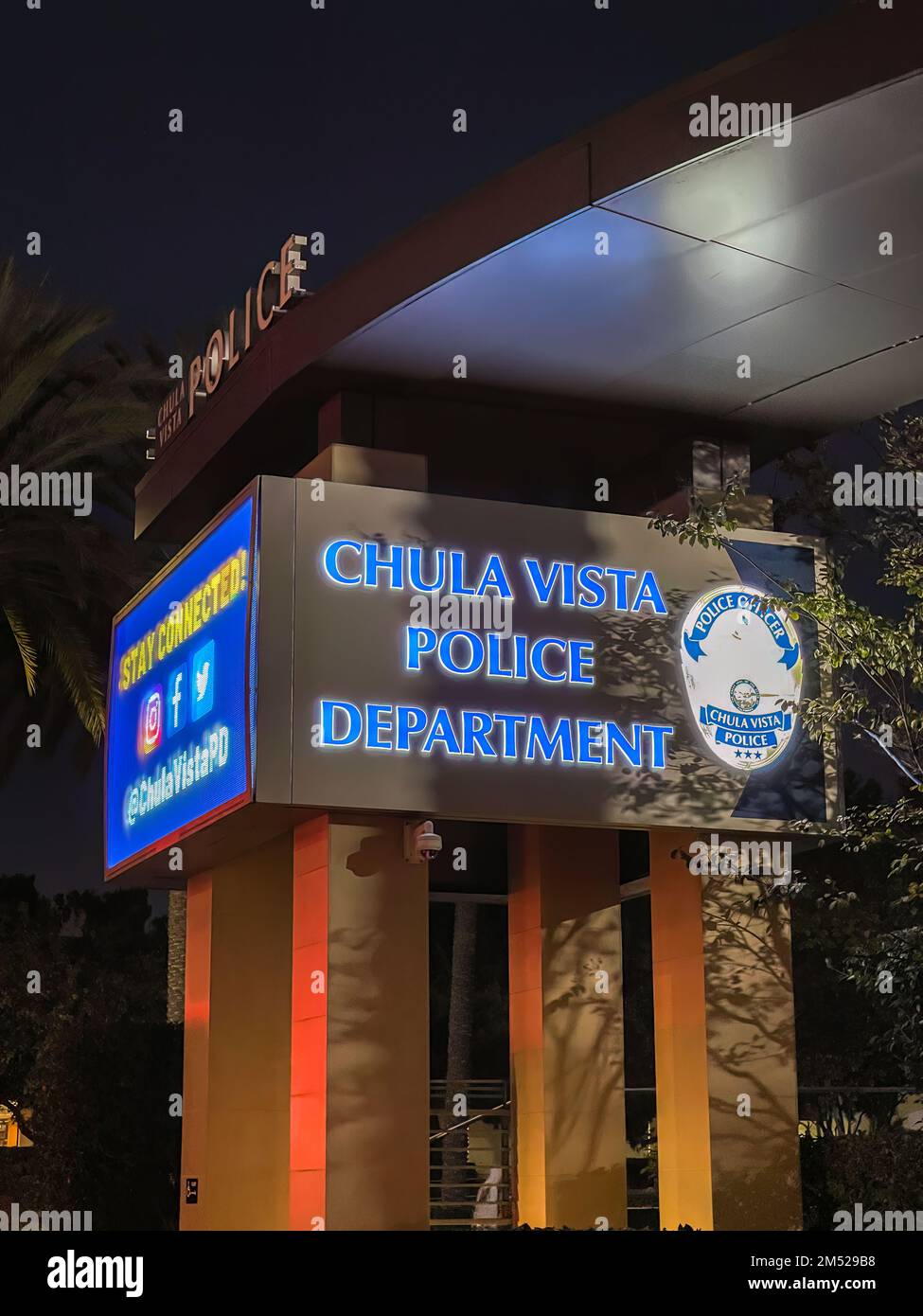 Blue letter sign Chula Vista Police Department Stock Photo - Alamy Blue letter sign Chula Vista Police Department Stock Photo - Alamy