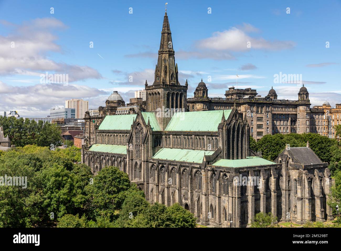 Glasgow Cathedral building exterior, summer 2022, glasgow's oldest ...