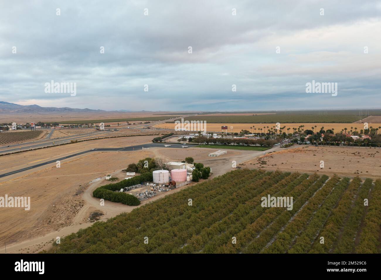 Aerial photo of Harris Ranch in California Stock Photo - Alamy