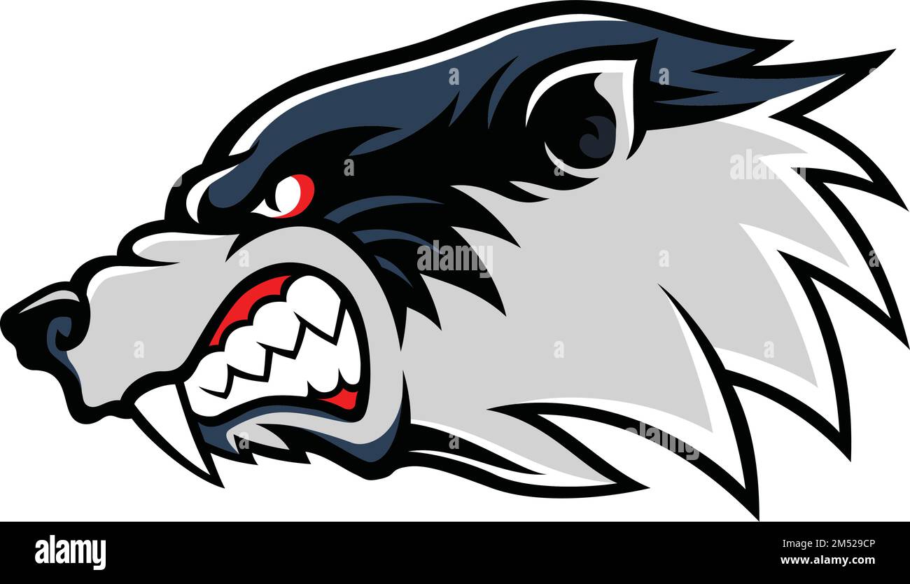 Aggressive Bearcat (Binturong) Head Sport Logo Design Stock Vector ...