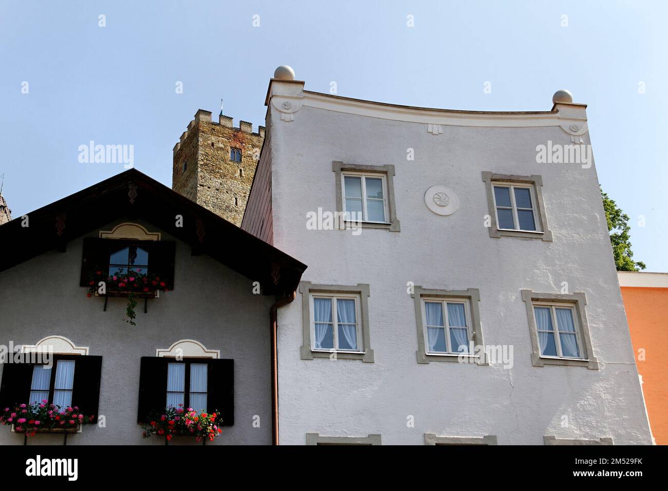Architecture of Markt Neubeuern, Upper Bavaria, Germany Stock Photo - Alamy