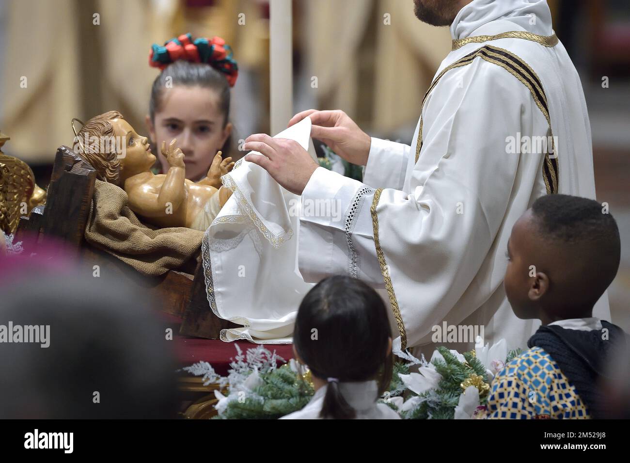 Statue of baby jesus in the vatican hi-res stock photography and images ...