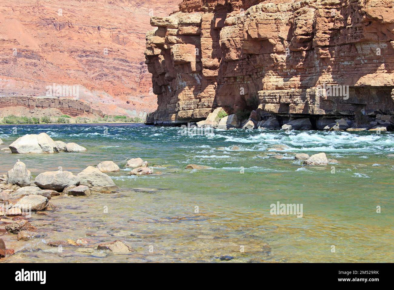Colorado River stream in Marble Canyon - Arizona Stock Photo - Alamy