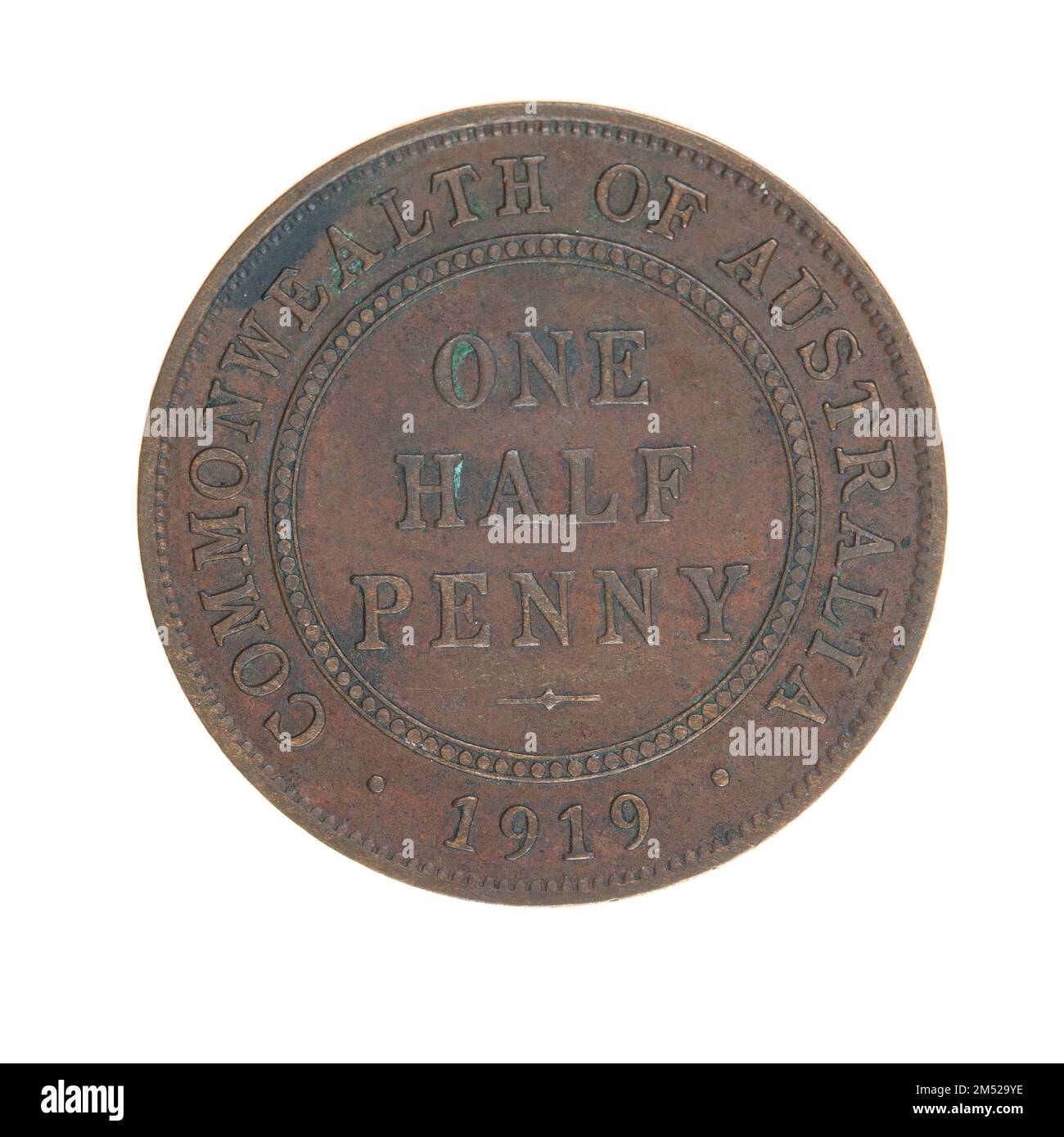 Australia 119 One Half Penny Halfpenny Coin Stock Photo - Alamy