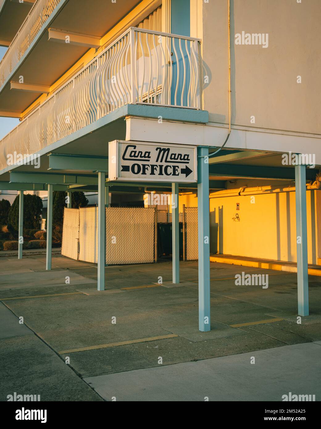 Cara Mara Resort vintage sign, Wildwood Crest, New Jersey Stock Photo ...