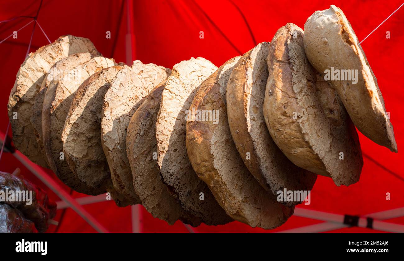 Traditional Turkish style made bread loaf Stock Photo - Alamy