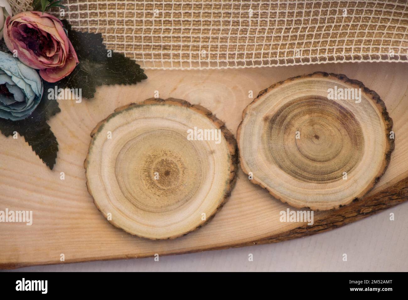 Piece of cut wood log texture as background Stock Photo - Alamy