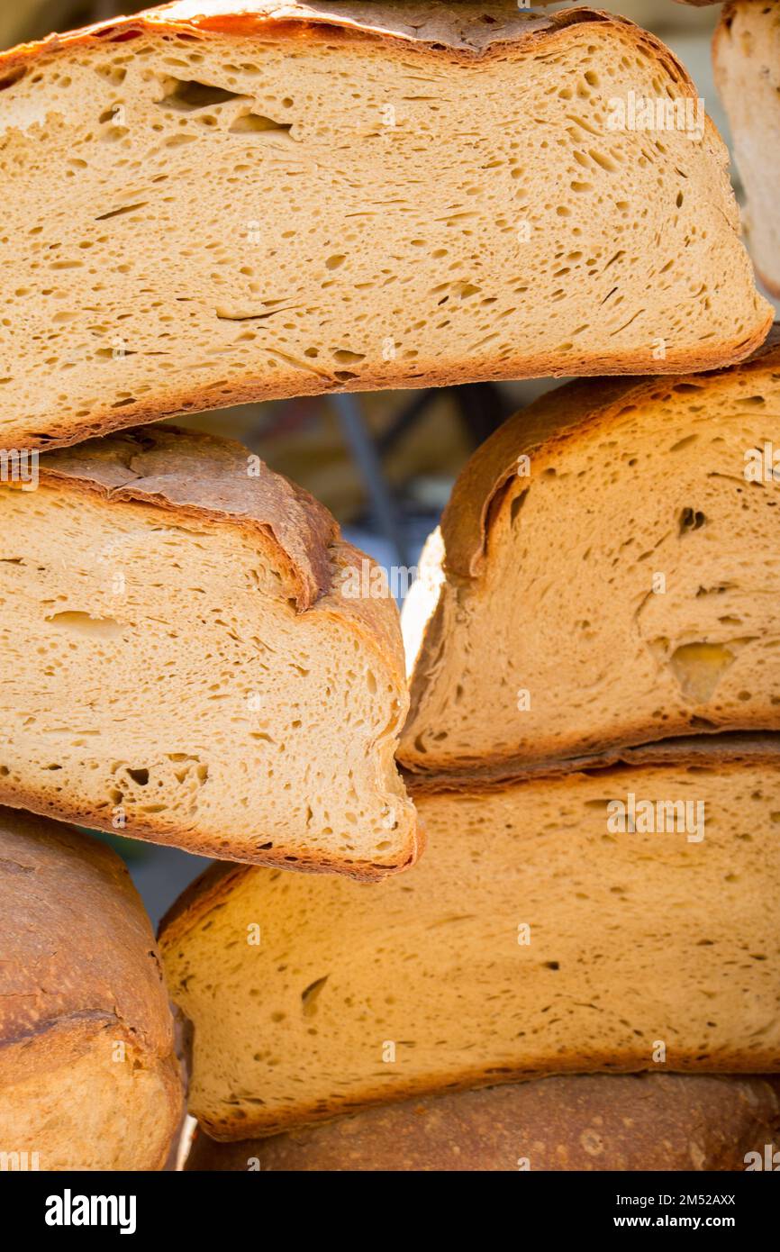 Traditional Turkish style made bread loaf Stock Photo - Alamy