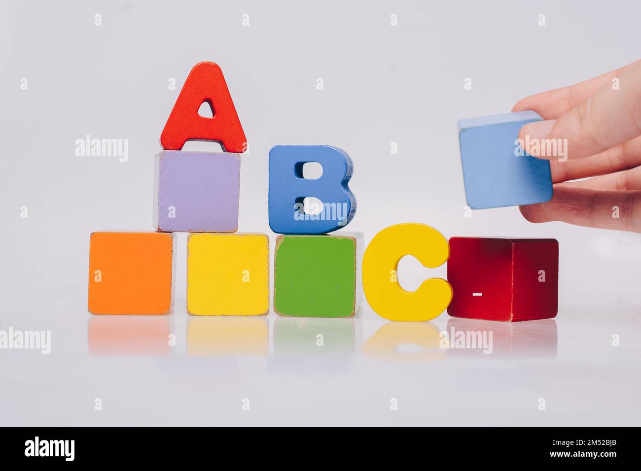 Colorful alphabet abc letters on bloks as educational concept Stock ...
