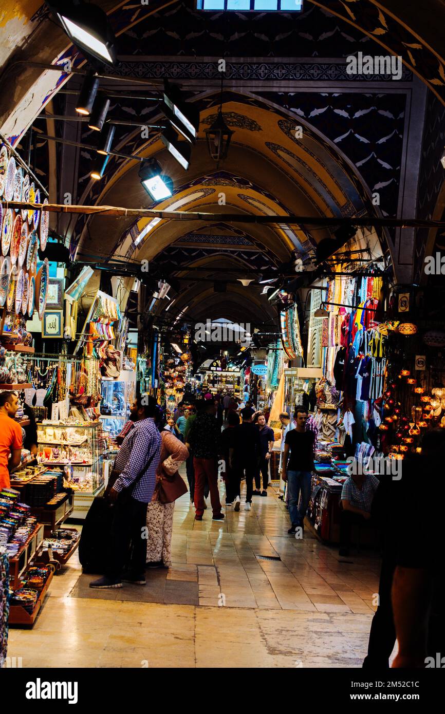 The Grand Bazaar in Istanbul is one of the largest and oldest covered ...
