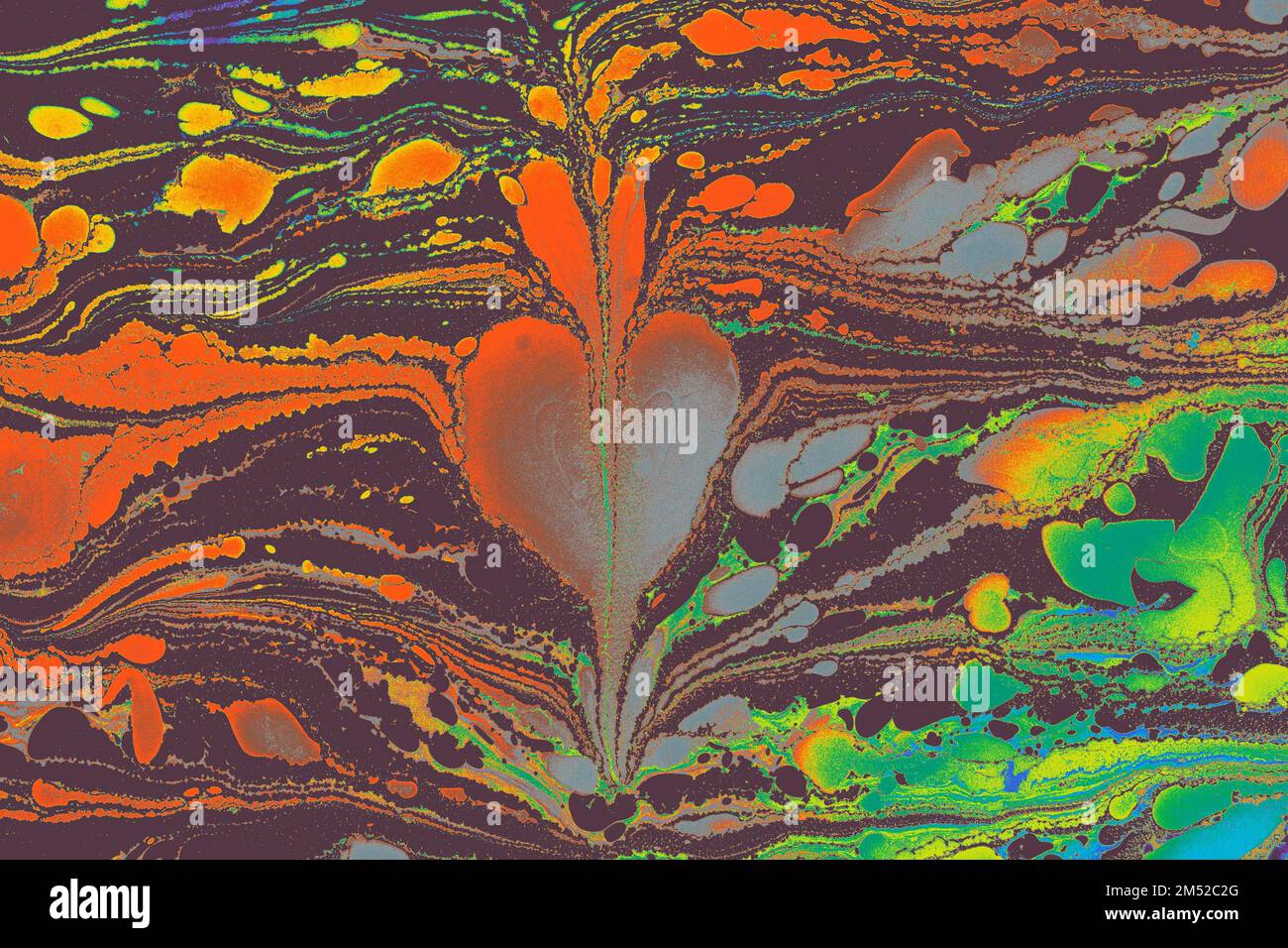 Traditional art of Ebru marbling. Abstract marbling floral pattern for ...