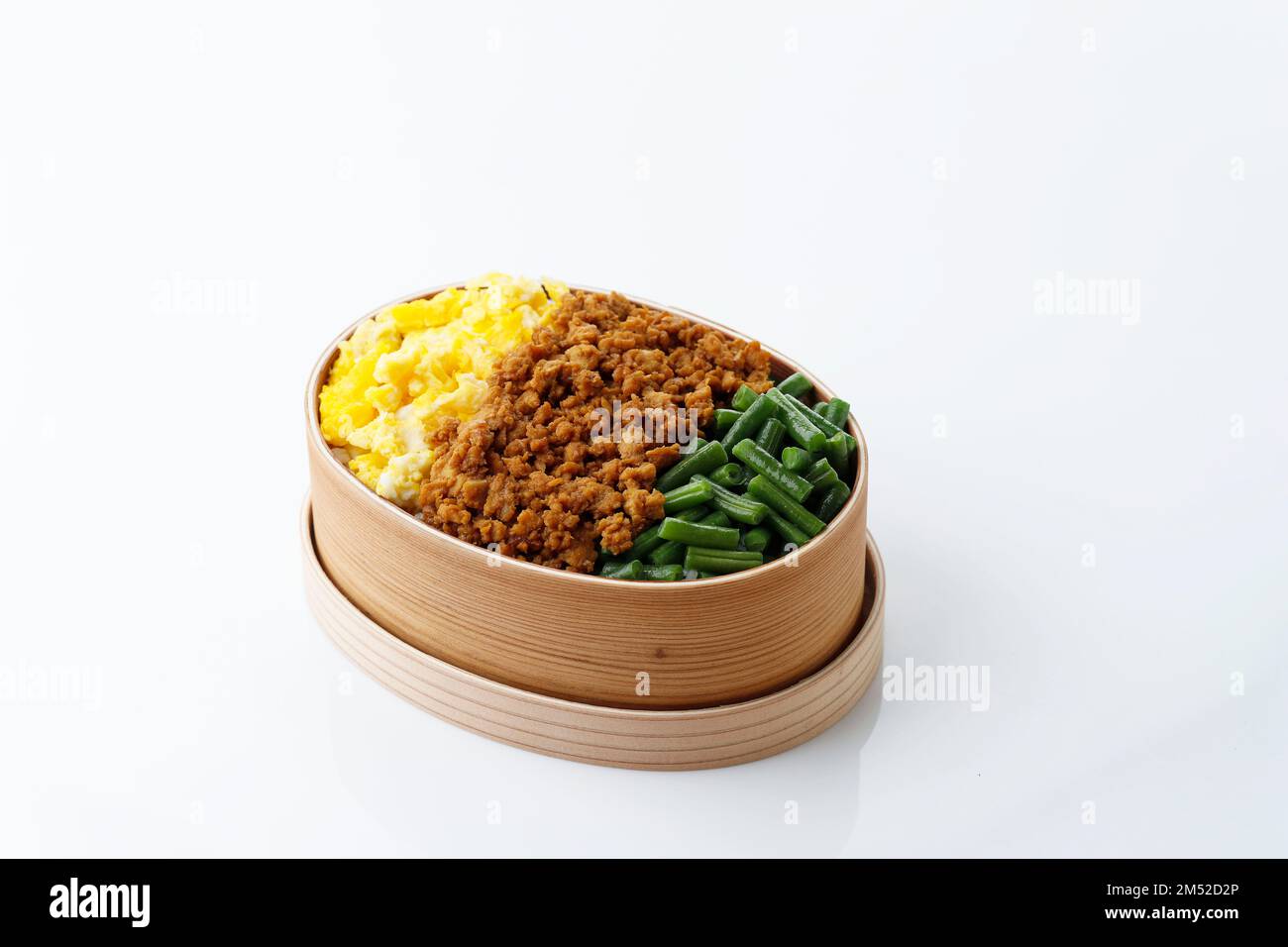 Sanshoku Lunch Box Three Color Japanese Rice Lunchbox with Stir Fry ...