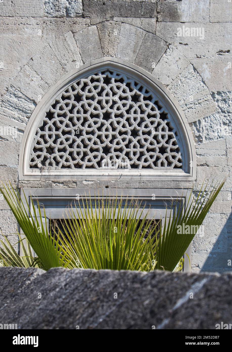 Old window Architecture from the Ottoman times In Istanbul Stock Photo ...