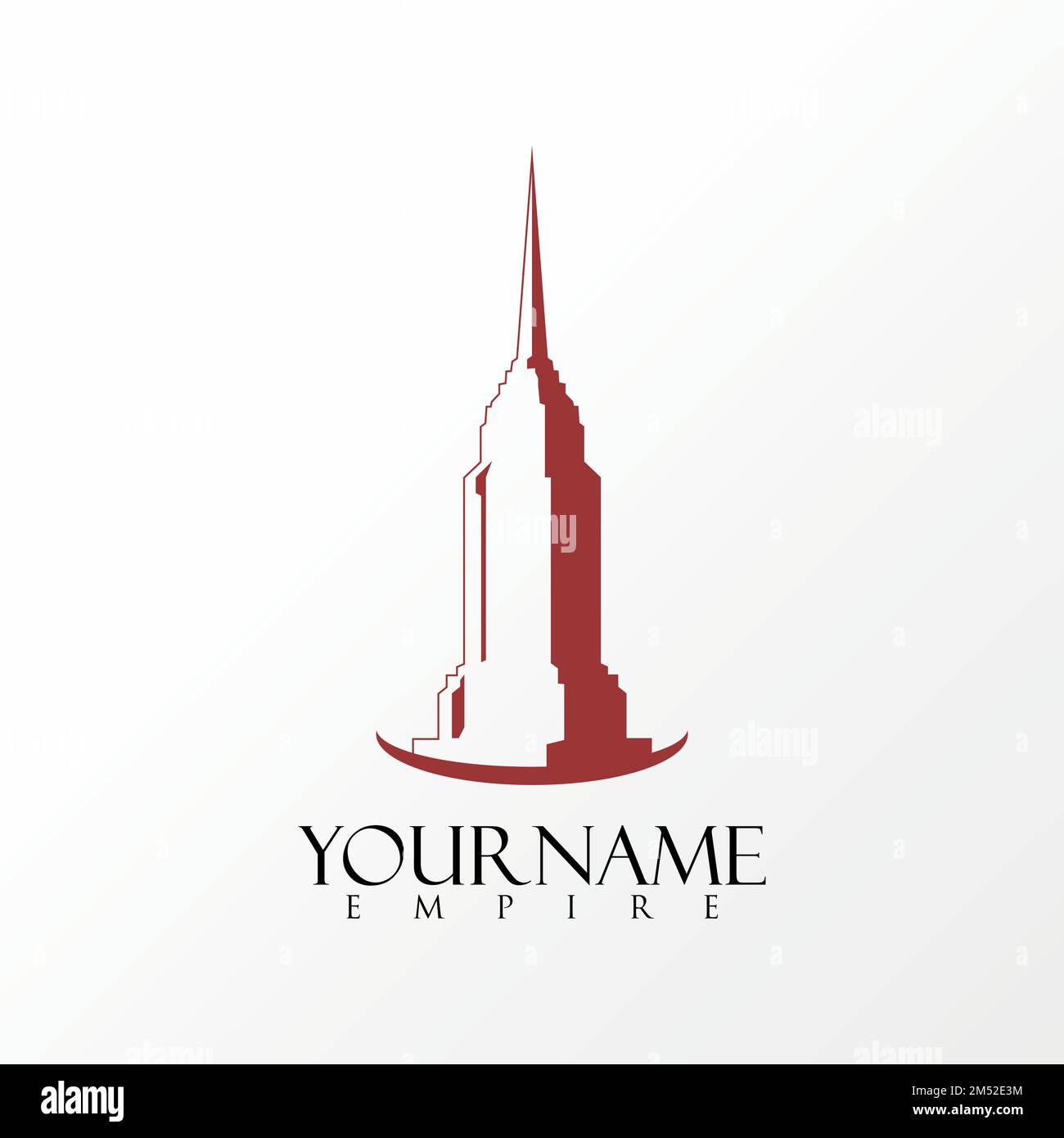 Simple and unique skyscraper or building tower image graphic icon logo ...