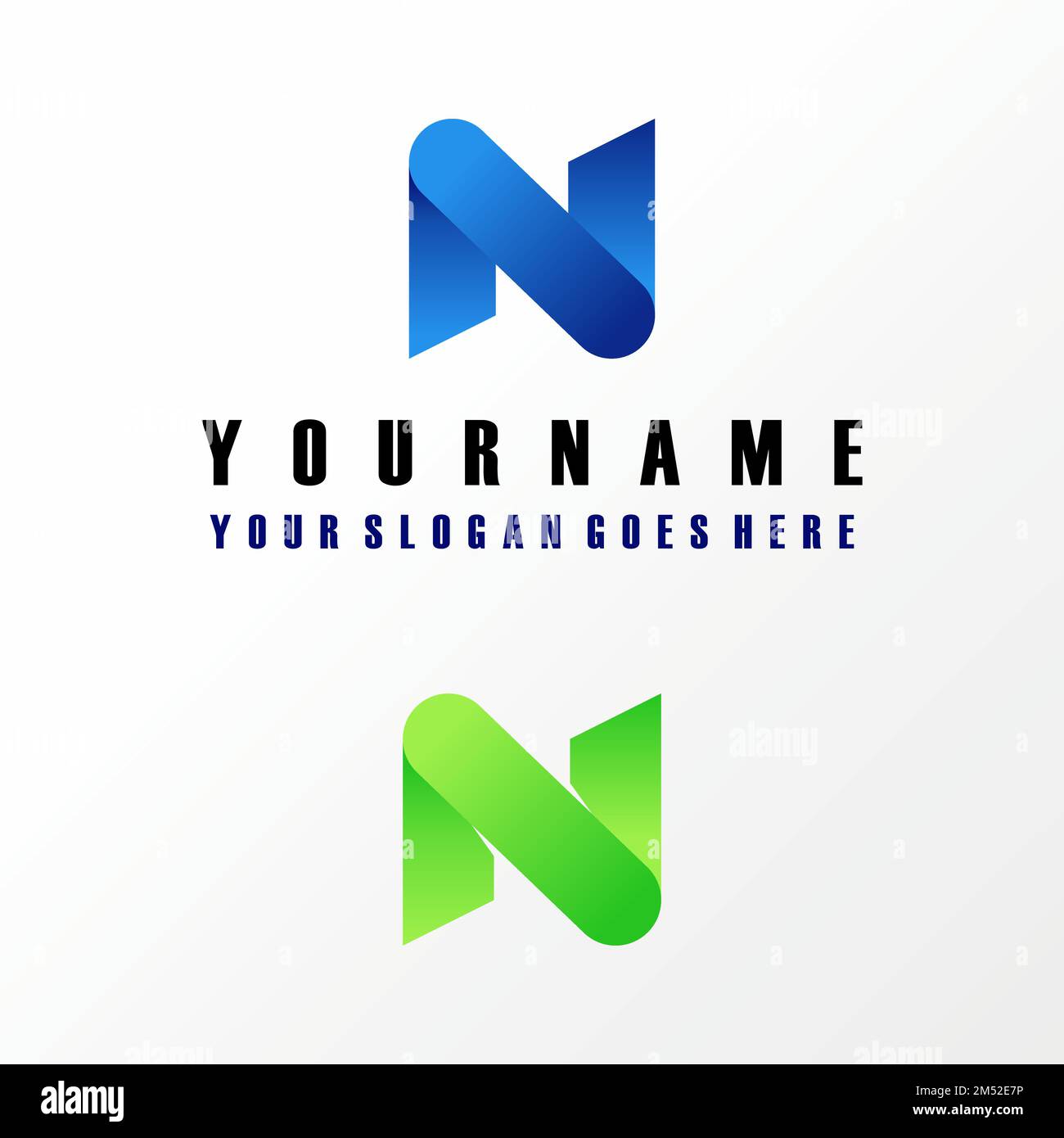 Simple and unique Letter or word N attractive font image graphic icon ...