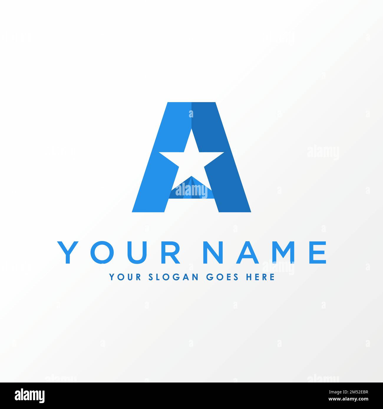 letter or word A font with star with triangle icon image graphic icon ...