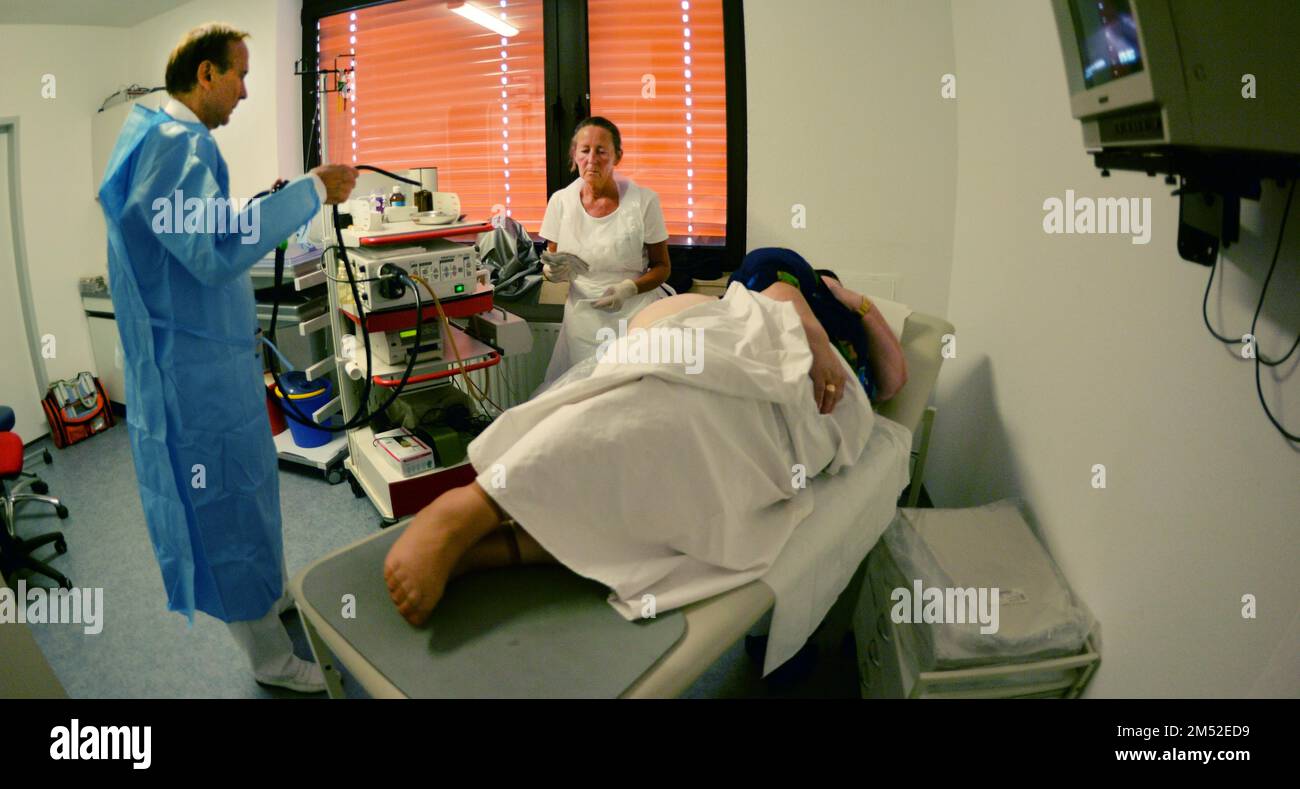 Colonoscopy, performed here in an internal medicine practice, is an ...