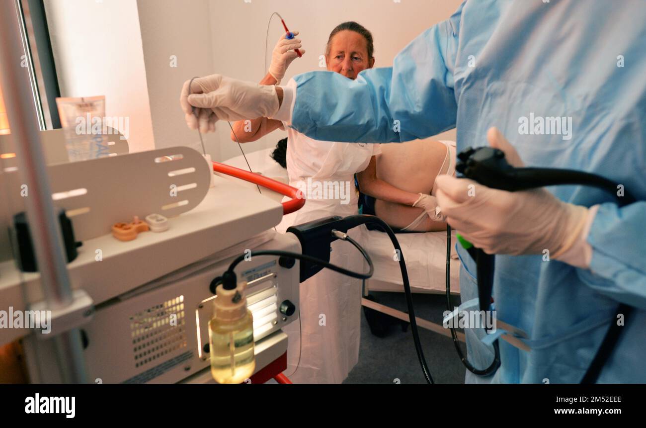 Colonoscopy, performed here in an internal medicine practice, is an ...