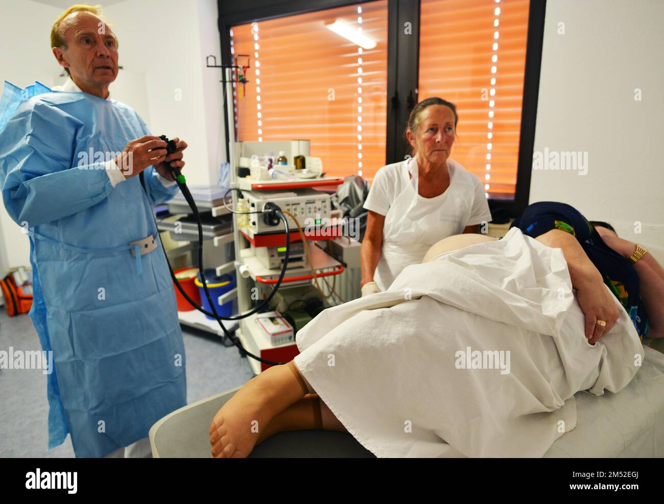 Colonoscopy, performed here in an internal medicine practice, is an ...