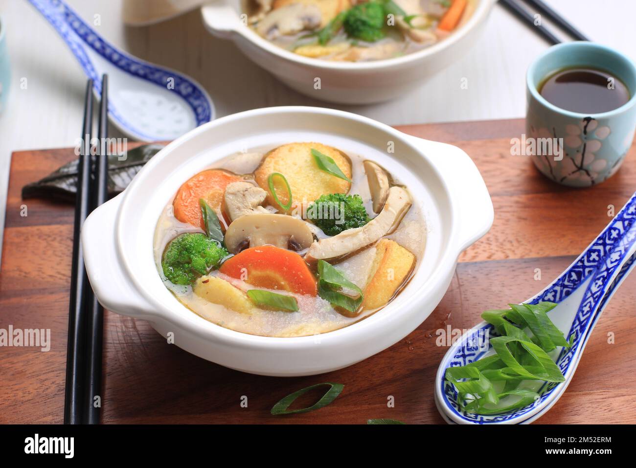 Homemade Sapo Tofu or Sapo Tahu, Chinese Restaurant Dish with Japanese ...