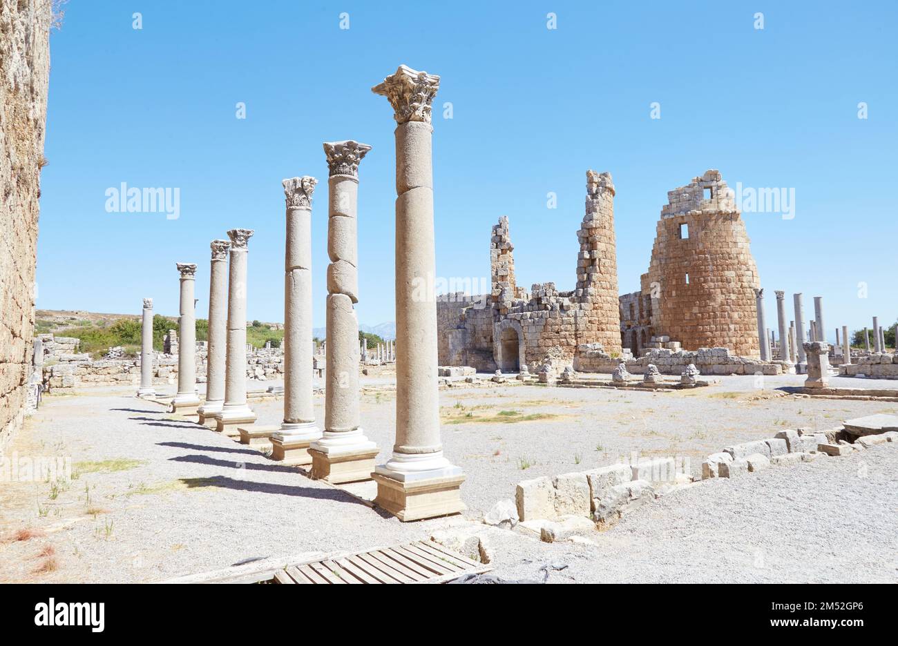 The Ancient City of Perge in Turkey's Antalya Province Stock Photo - Alamy