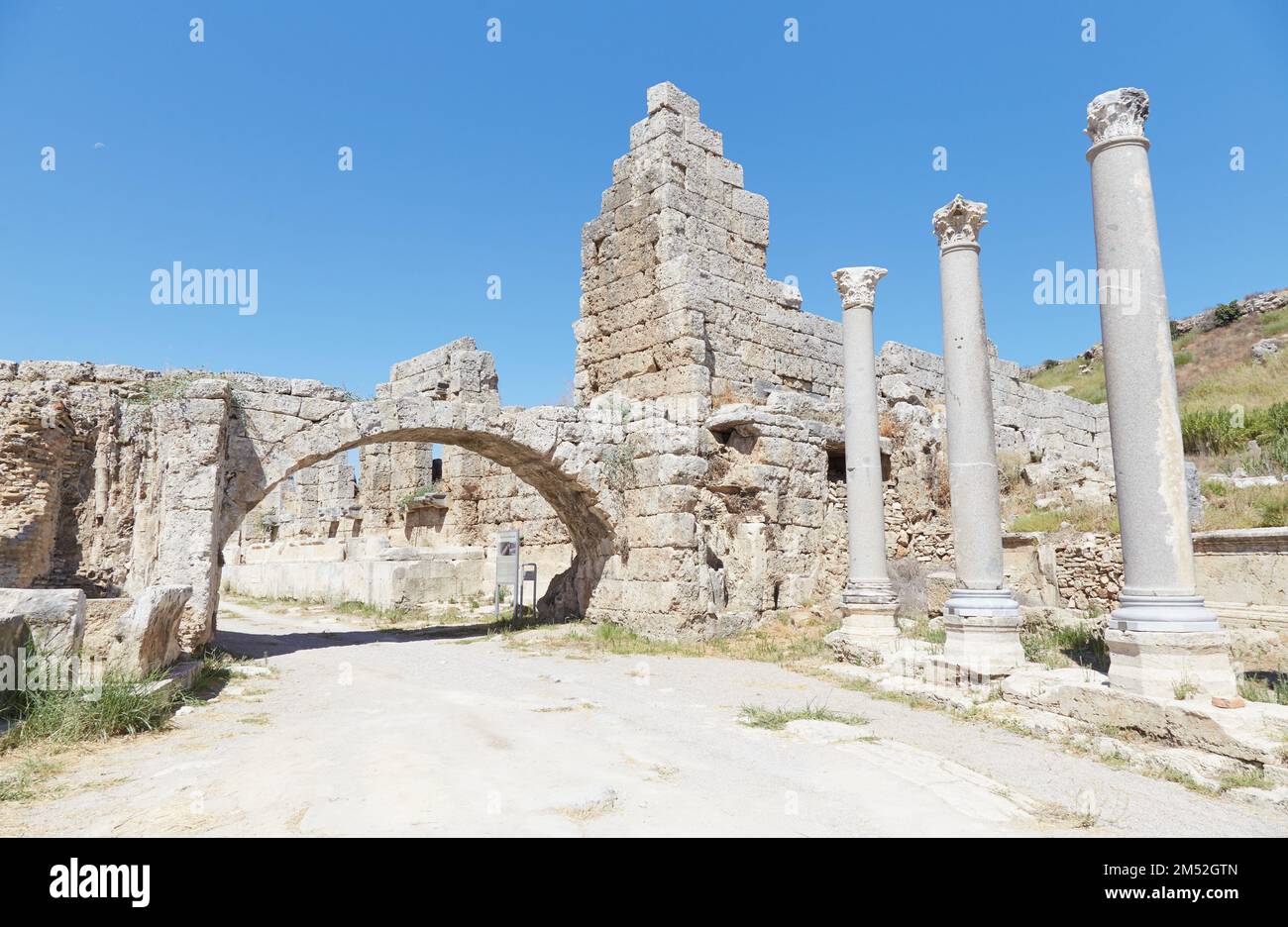 The Ancient City of Perge in Turkey's Antalya Province Stock Photo - Alamy