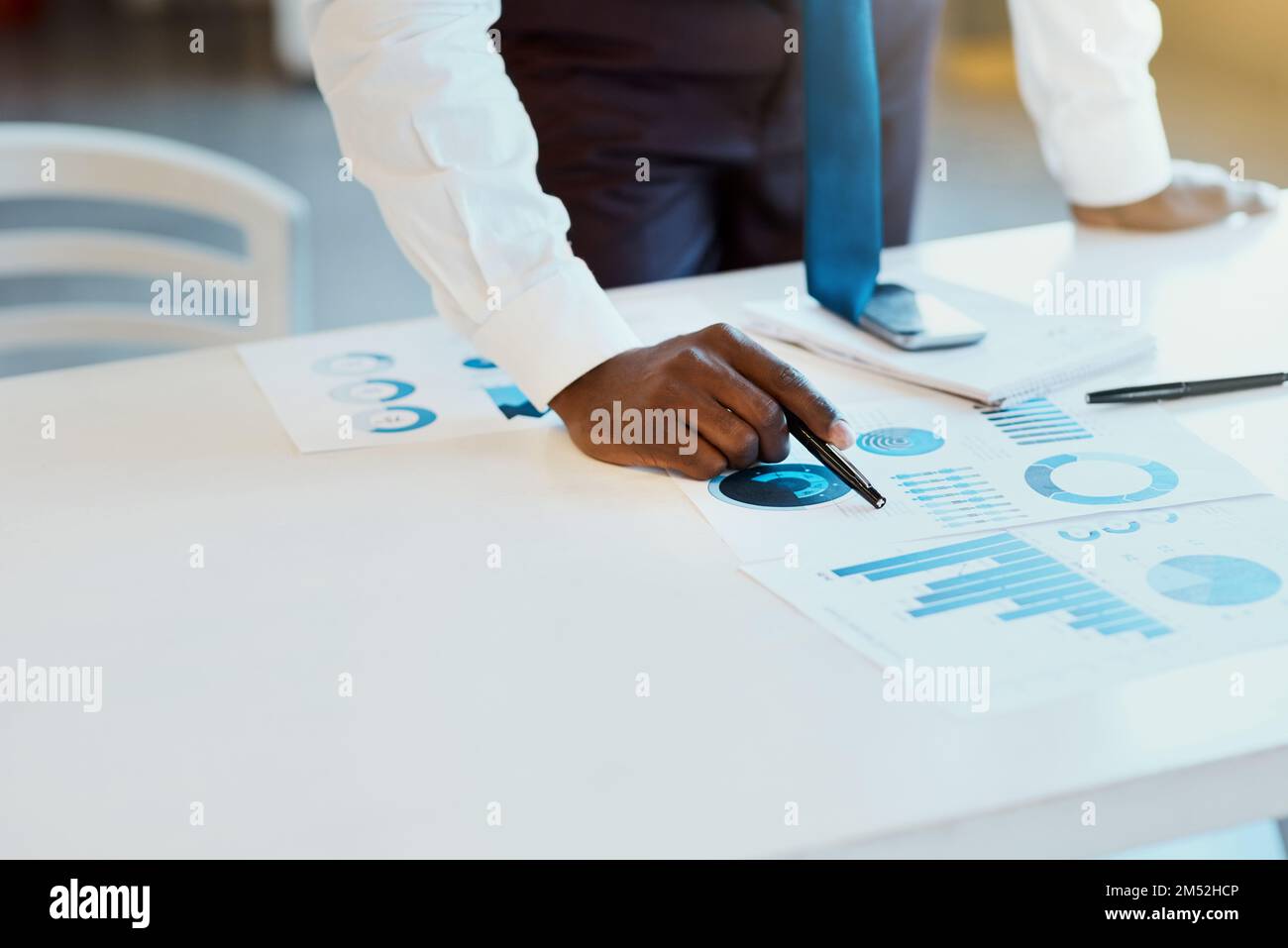 Our stats and figures are looking good at the moment. Closeup of an ...